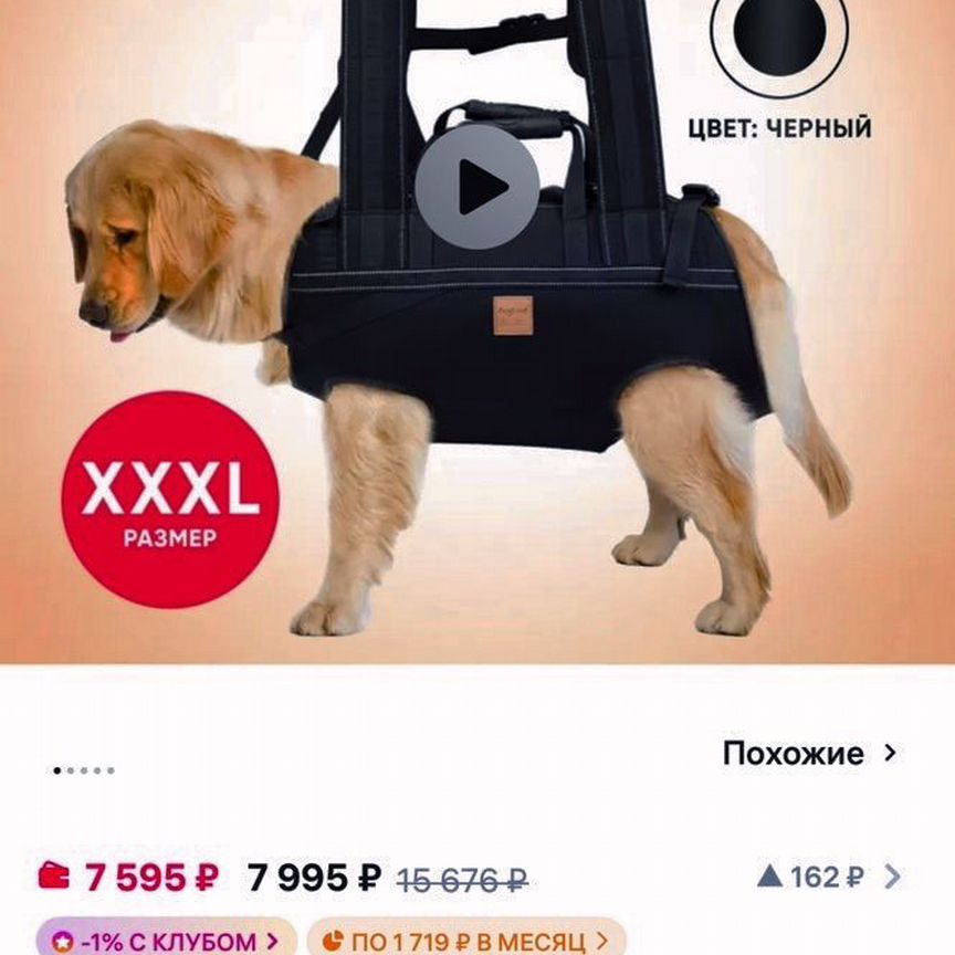 Слинг-рюкзак для собак