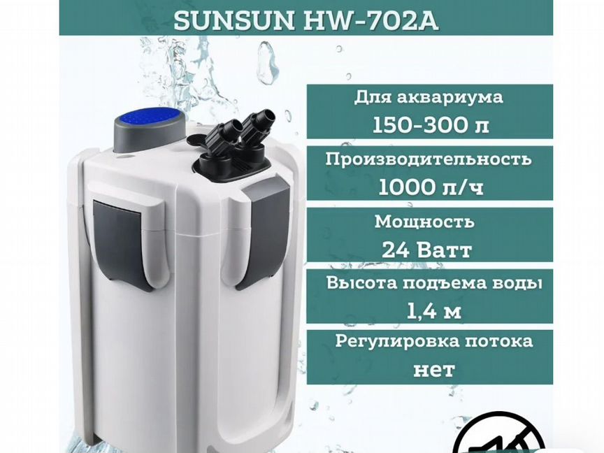 Фильтр внешний HW-702A "sunsun"