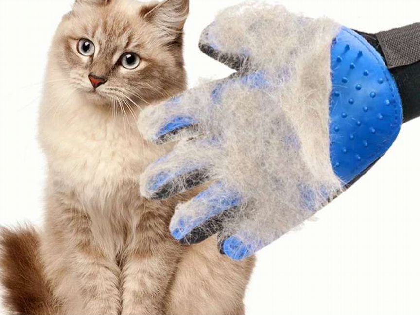 Перчатка для вычесывания шерсти животных оптом