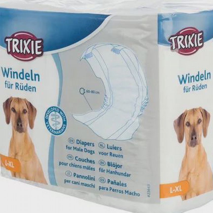 Trixie Подгузники для кобелей, XL: 60-80 см