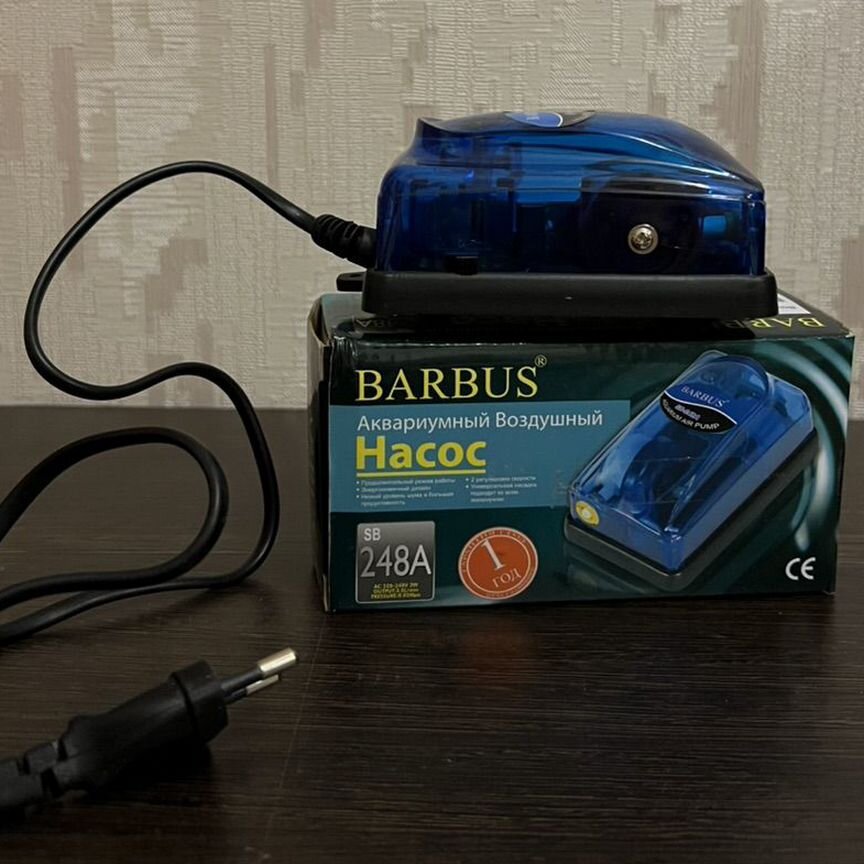 Аквариумный воздушный насос Barbus