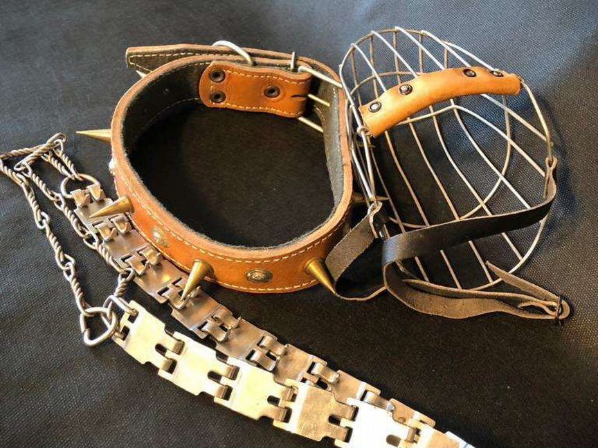 Строгий ошейник, намордник крупным собакам