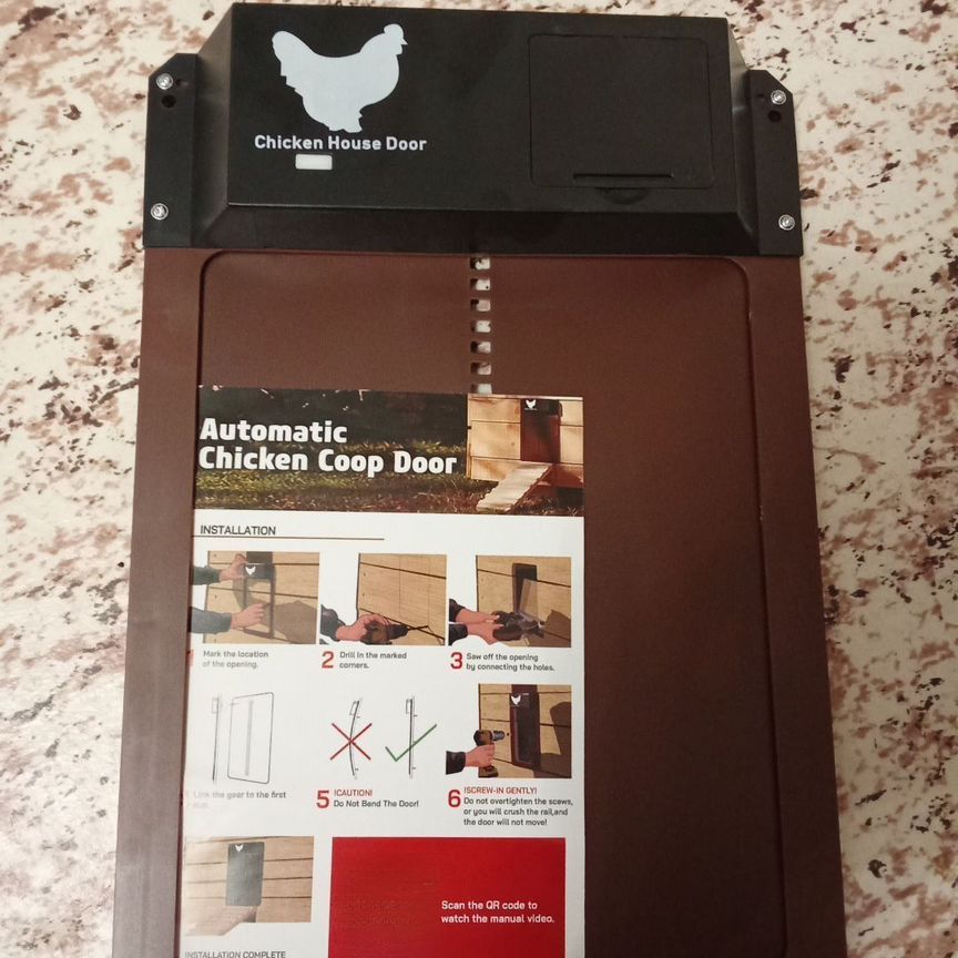 Дверь курятника автоматическая