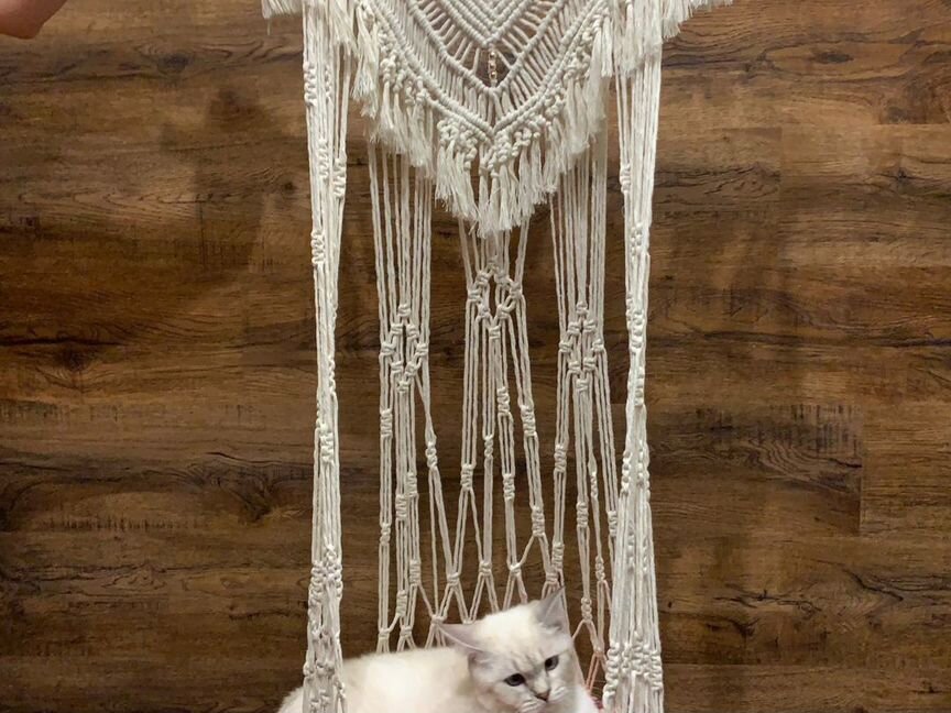 Лежанка для кошек/собак подвесная макраме