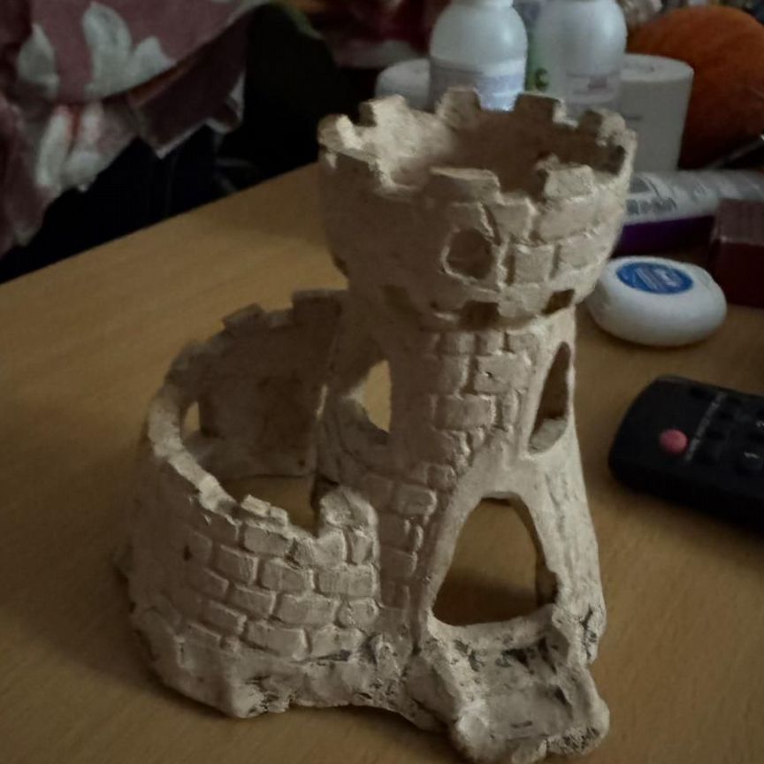 Грот замок в аквариум