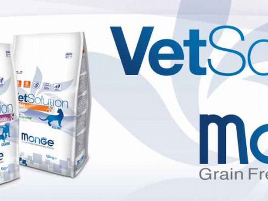 Корм Monge VetSolution для собак и кошек все вкусы