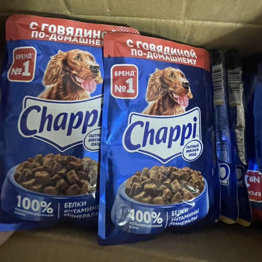 Корм доя собак chappi говядина 29шт