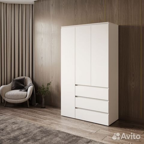 Шкаф белый трехстворчатый купить в Ростове-на-Дону с доставкой | Товары ...