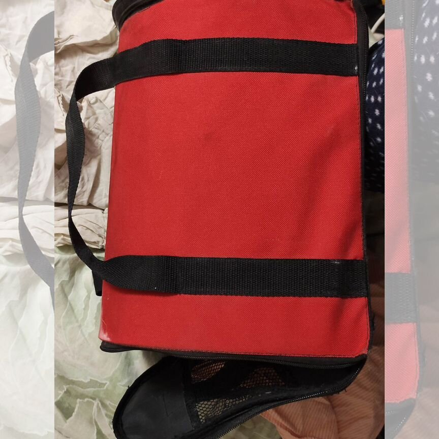 Переноска для небольшой кошки тканевая