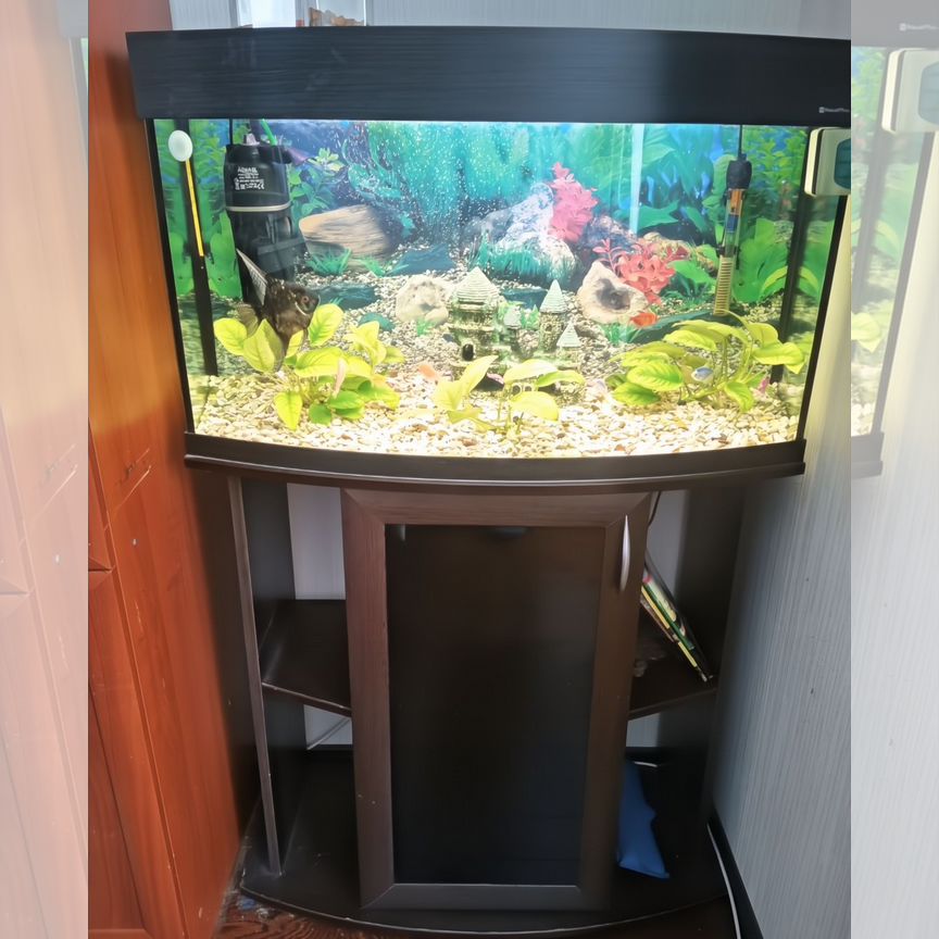 Аквариум 115 литров, с тумбой
