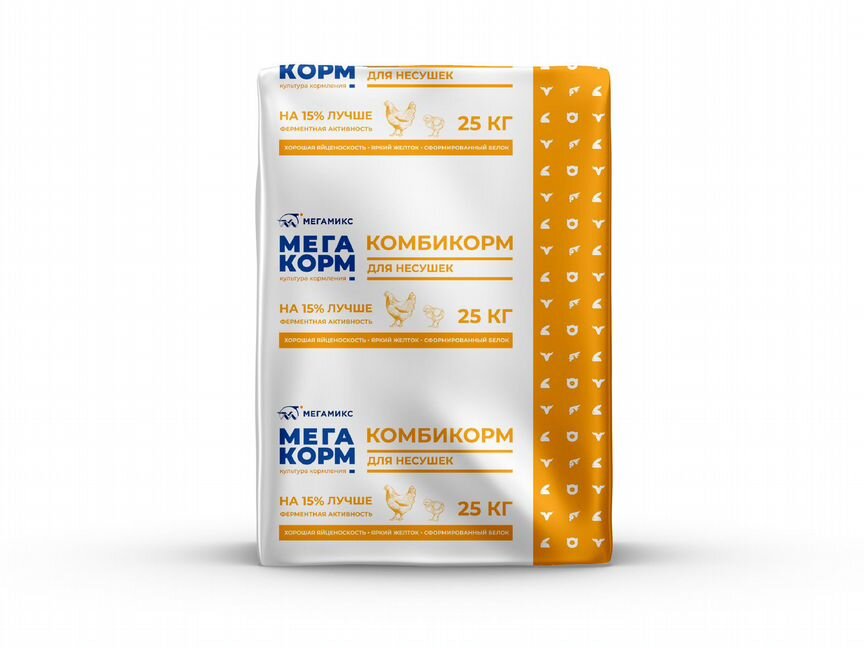 Мегаком для кур-несушек фазовый пк-1-2П