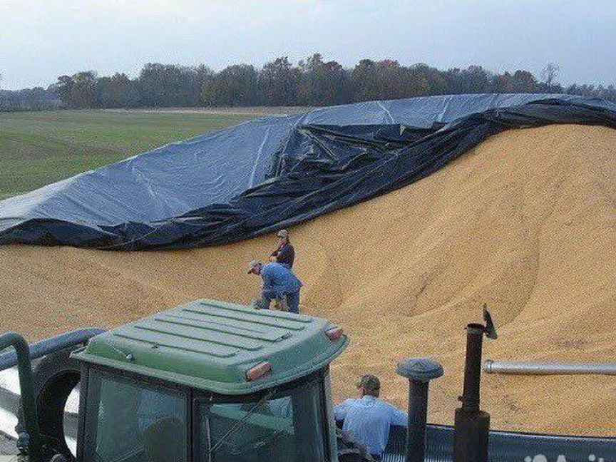 Полог тент для укрытия зерна и сена 9х12 метров