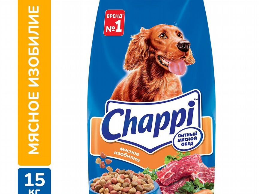 Сухой корм для собак Чаппи Chappi 15кг