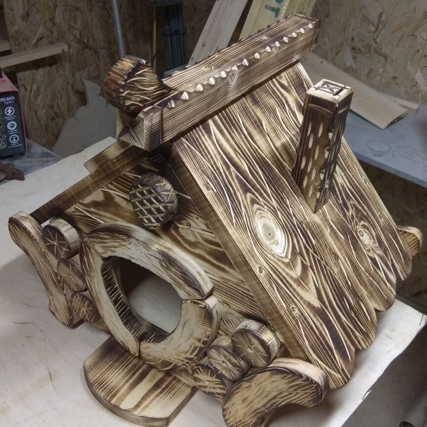 Бельчатник декоративная избушка ручная работа