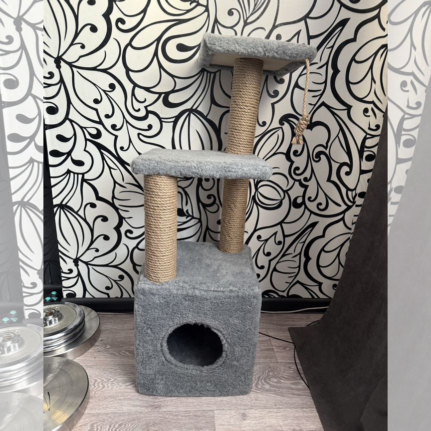 Когтеточка домик для кошки новый