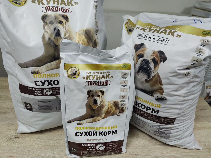 Сухой корм Кунак Premium для собак всех пород