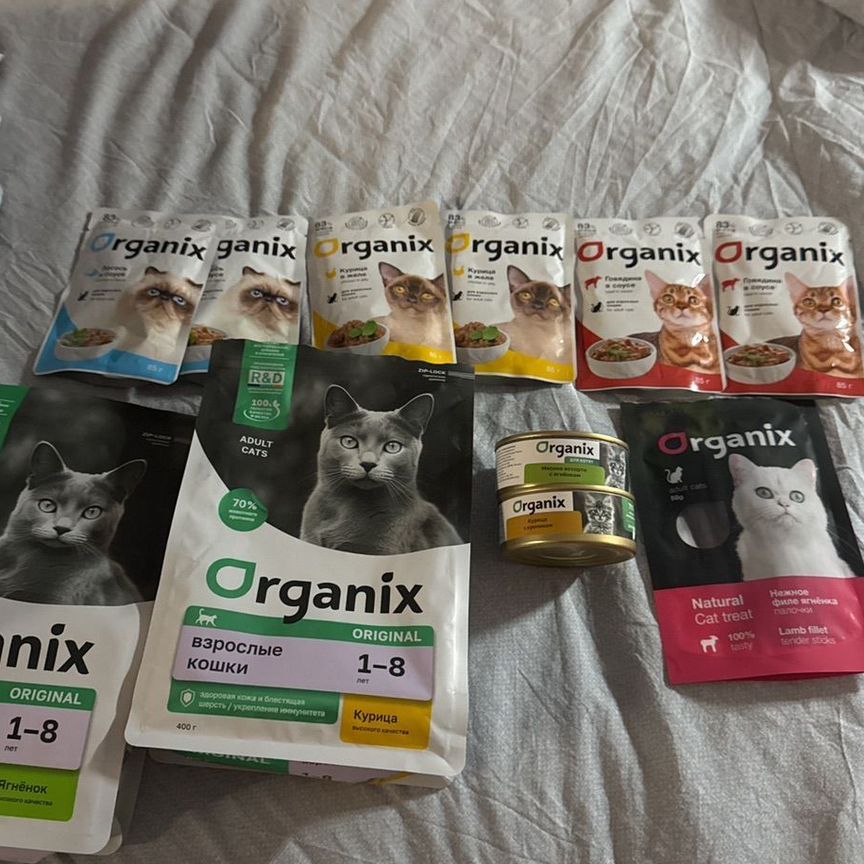 Корм для кошек Organix