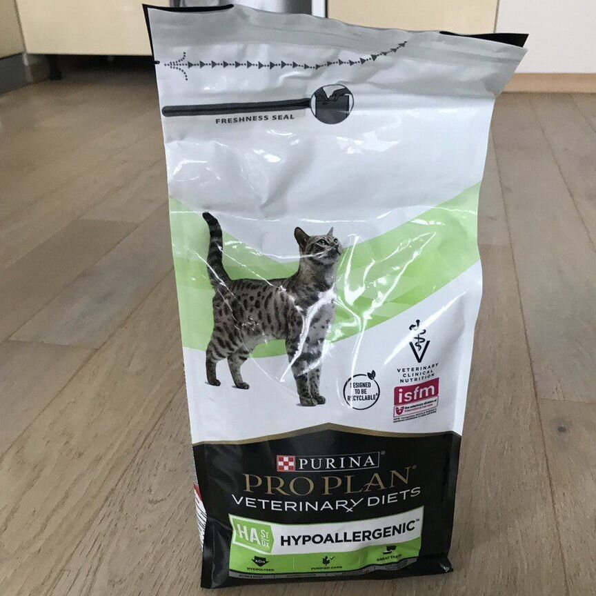 Корм сухой Pro Plan Hypoallergenic для кошек 1,3кг