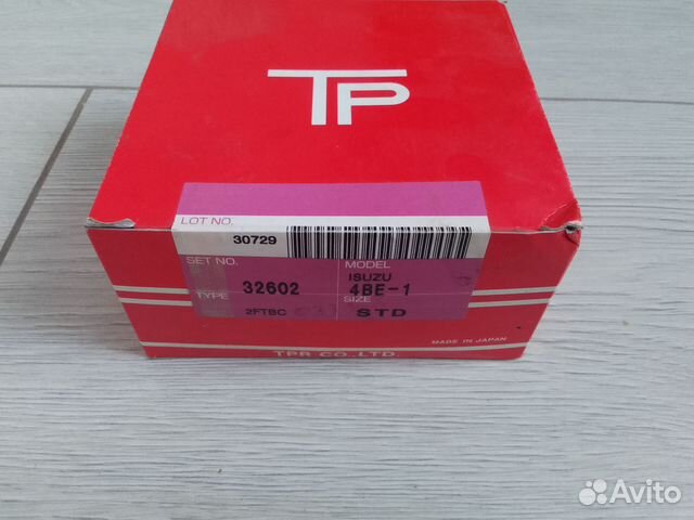 Кольца поршневые Isuzu 4BE-1 купить в Бийске TPR 3260-STD | Авито