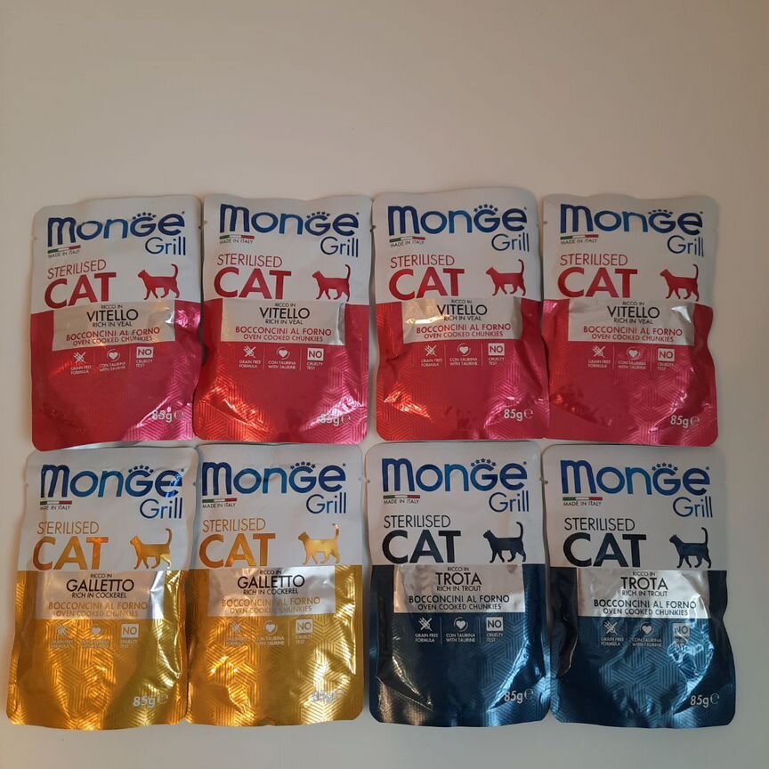 Влажный корм для кошек monge