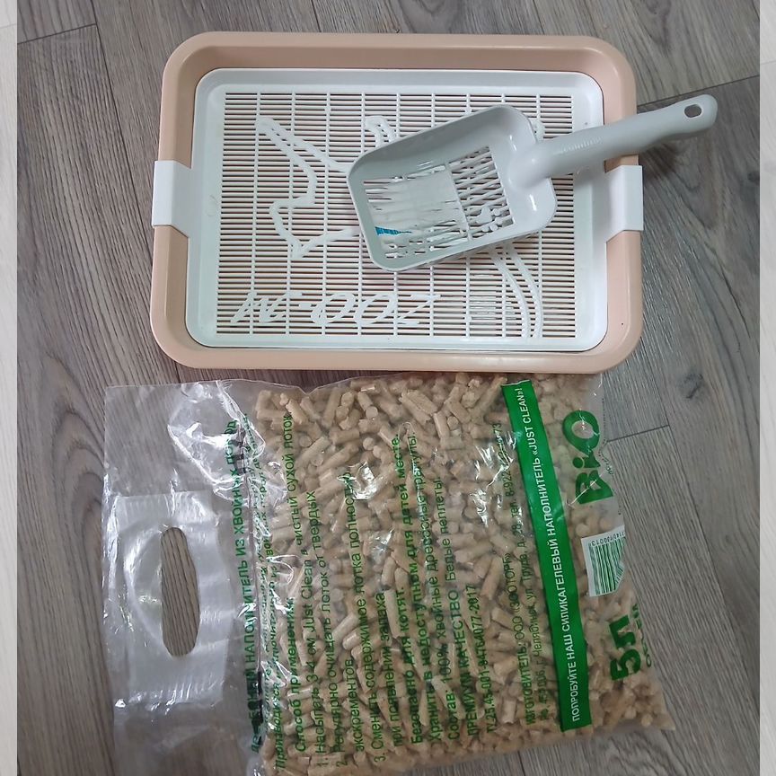 Наполнитель для кошачьего туалета, лоток