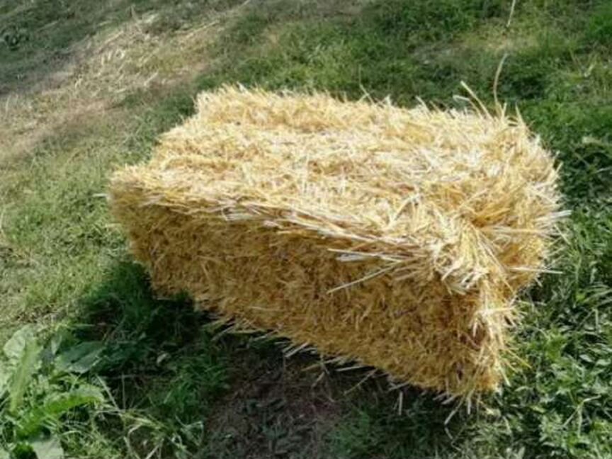Солома в брикетах