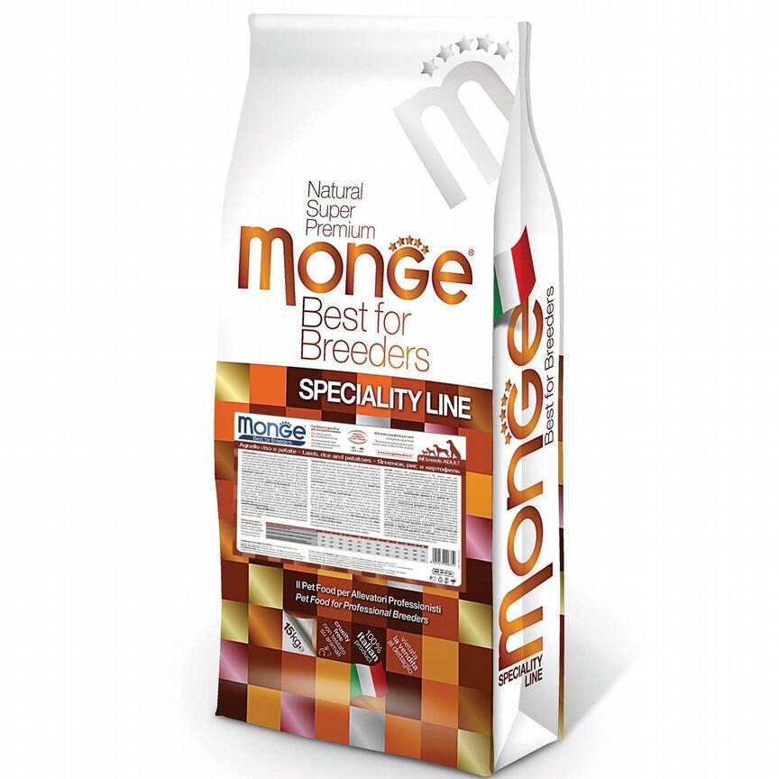 Monge для собак Monoprotein 25/16, 15 кг