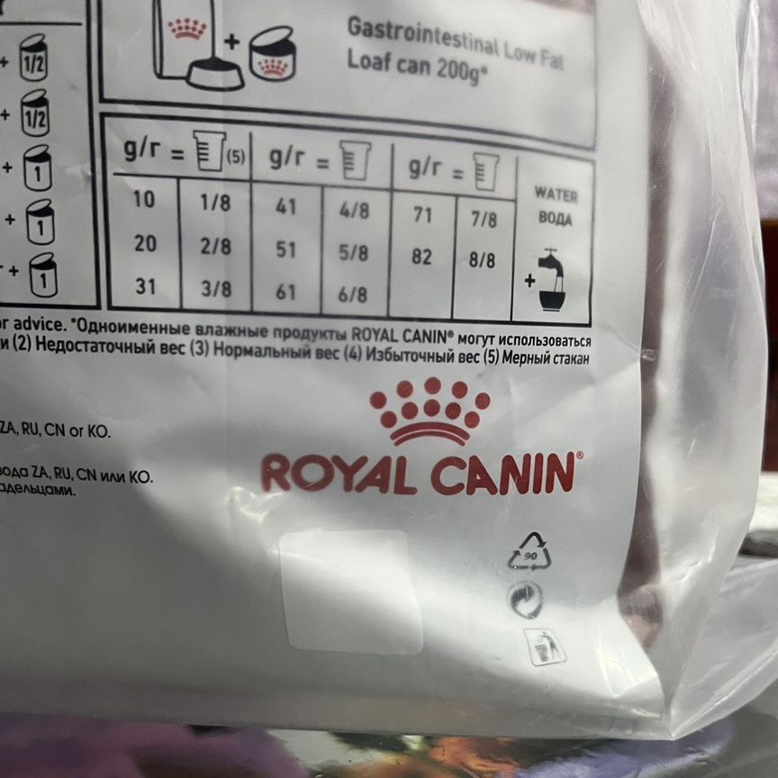 Royal canin gastrointestinal low fat