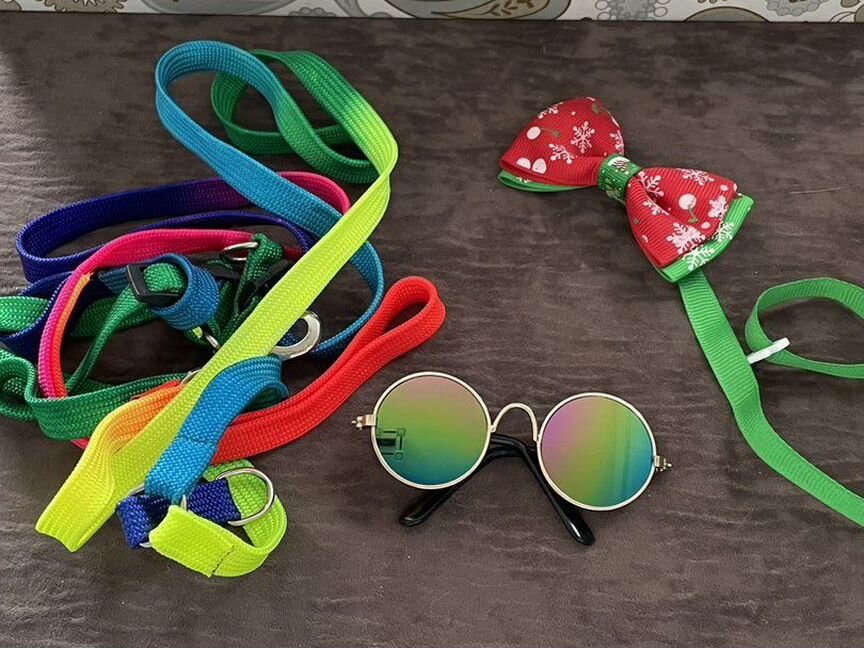 Очки для кота шлейка аксессуары для кота бант