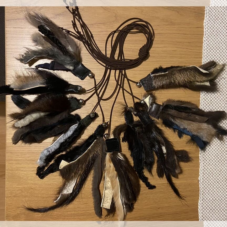 Игрушки для кошек нат. мех ручная работа