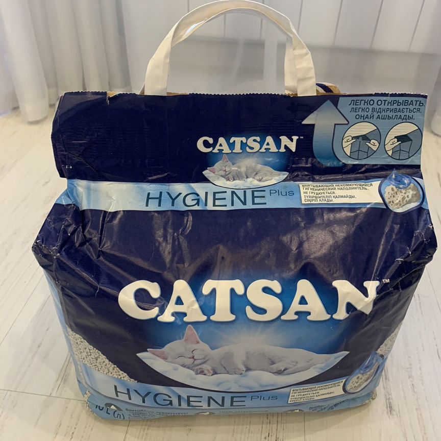 Наполнитель для кошачьего туалета catsan 10л