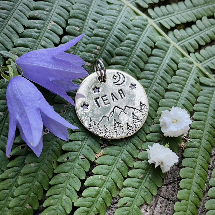 Адресник для собак из Латуни, меди, мельхиора