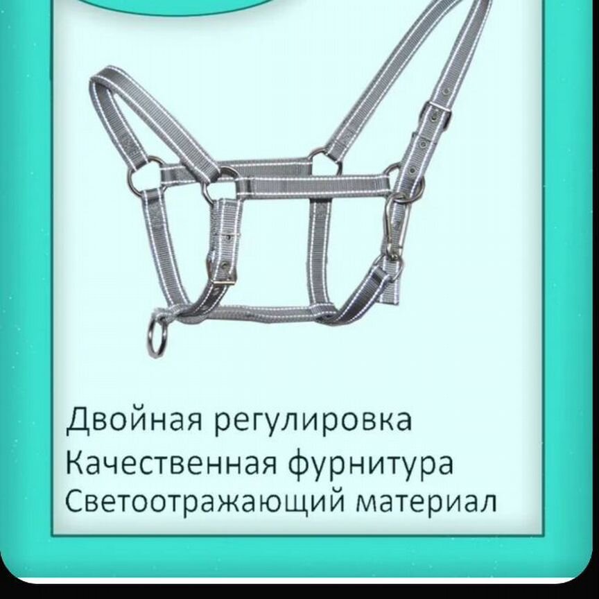 Недоуздок для лошади светоотражающий