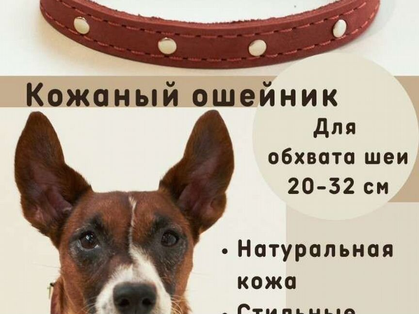 Ошейник для собак черный коричневый рыжий