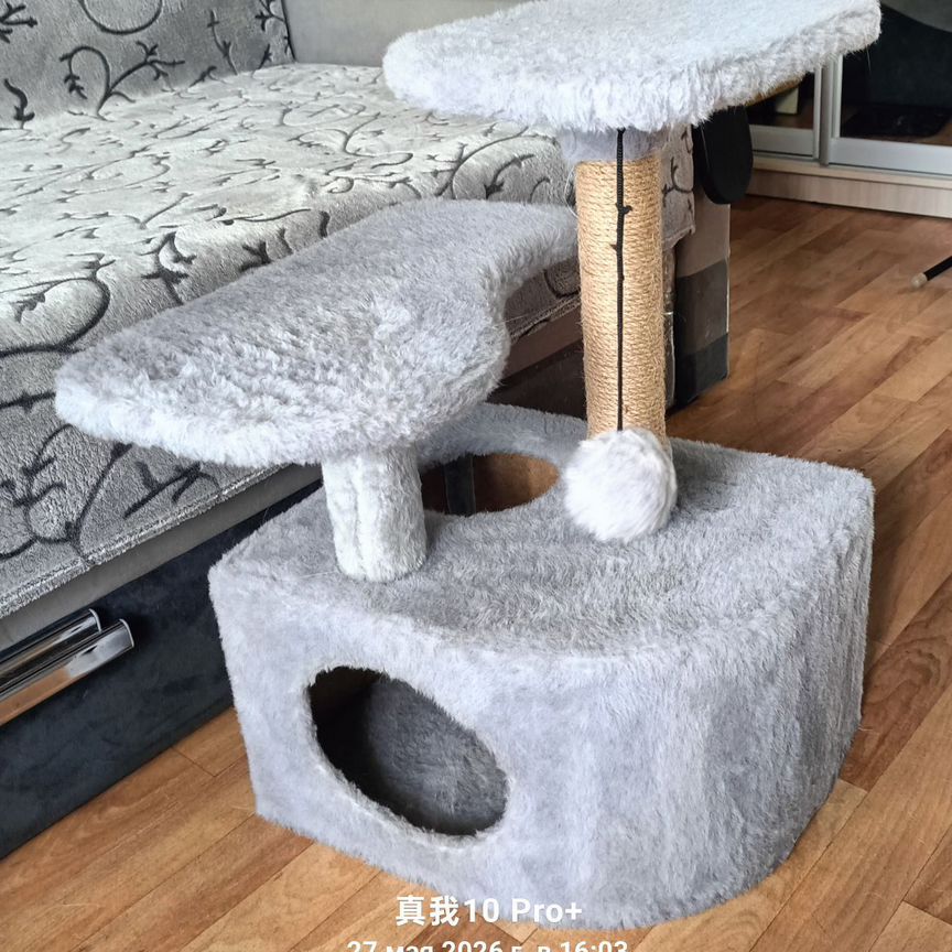 Когтеточка домик для кошки бу