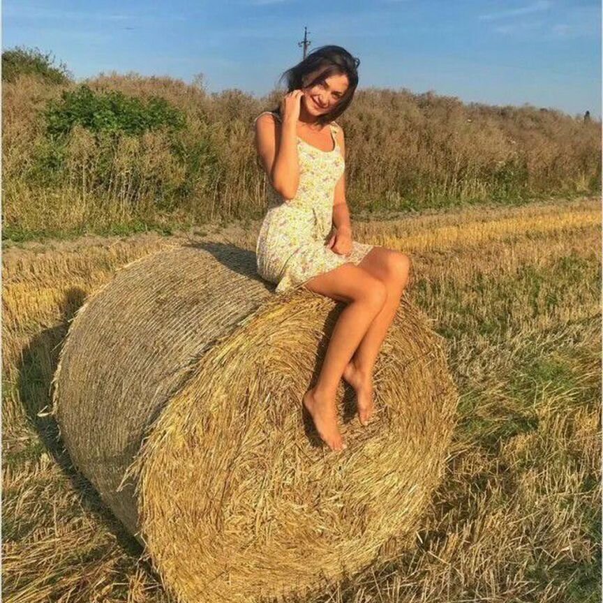 Сено в рулонах