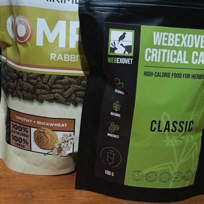 Корм для кроликов декоративных