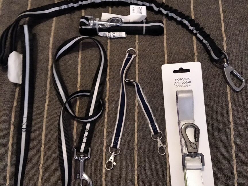 Поводок для собаки. Светоотражающие и антирывок