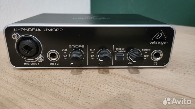 Внешняя звуковая карта behringer UMC22 купить в Андреевке | Электроника ...