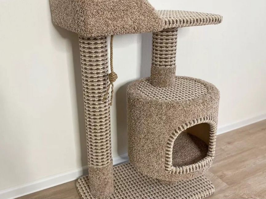 Домик для котов с когтеточкой