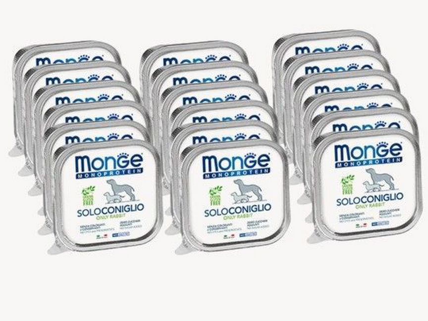 Monge monoprotein паштет с кроликом для собак