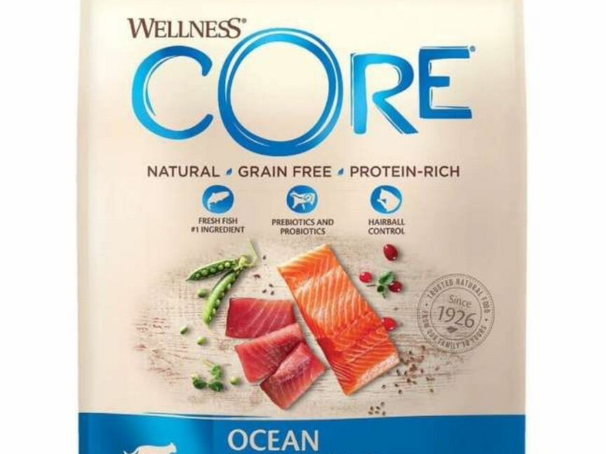 Корм беззерновой wellness core для взрослых кошек