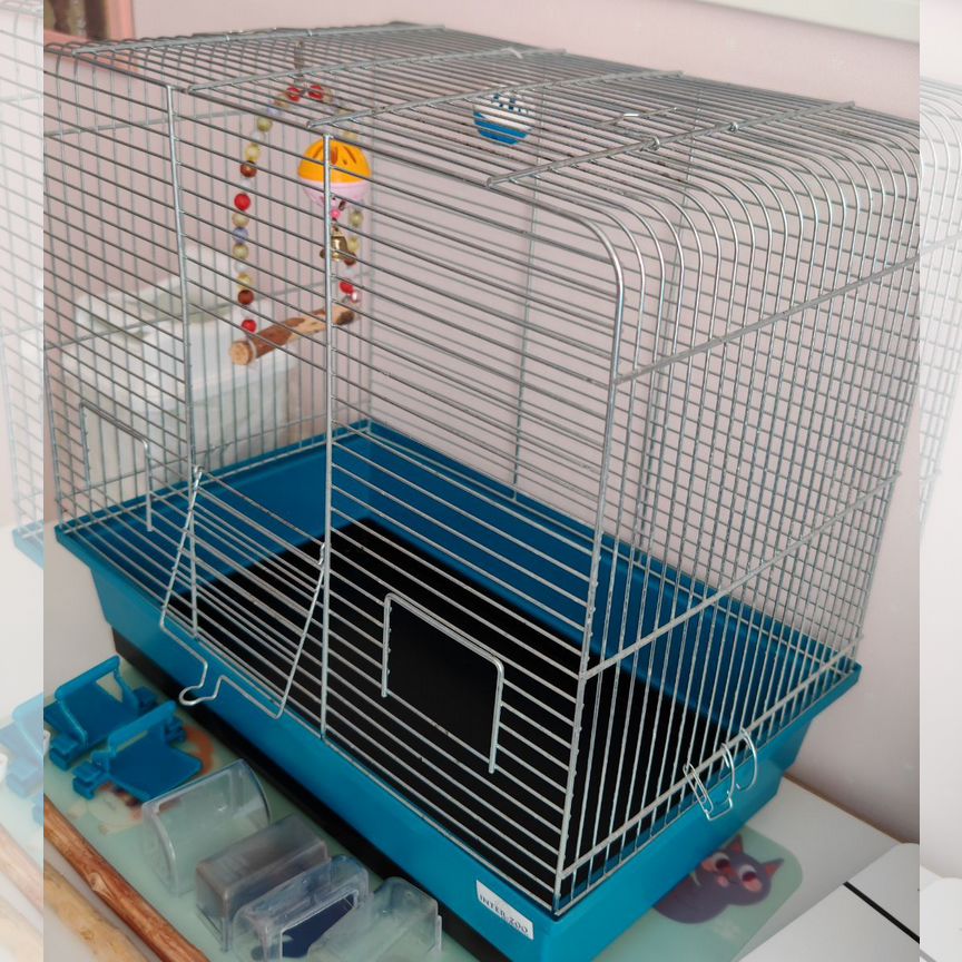 Клетка для попугая из оцинкованной стали