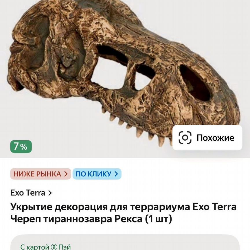 Укрытие для рептилий Exo Terra тиранозавр