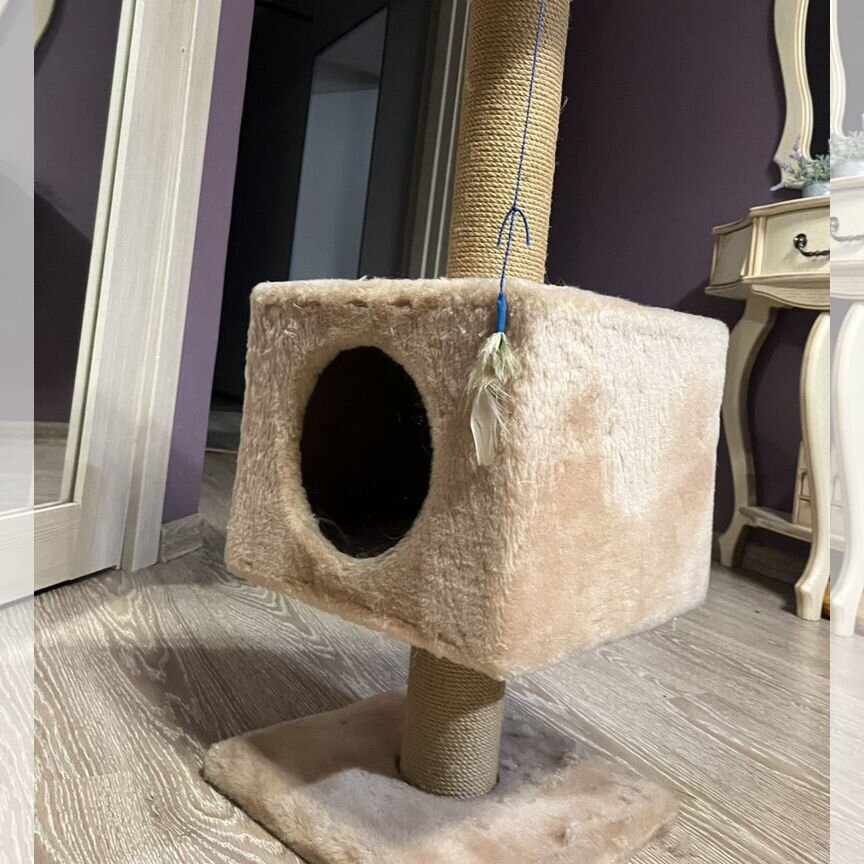 Домик для кошки с когтеточкой