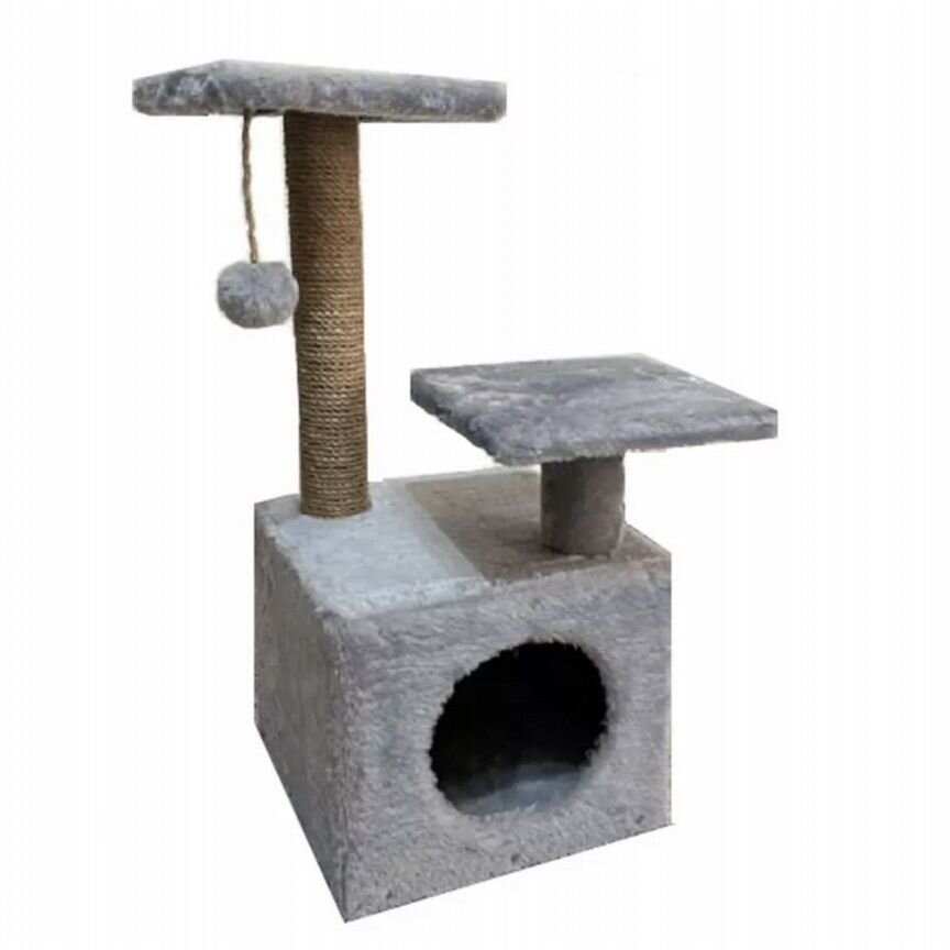 Когтеточка домик для кошки новый