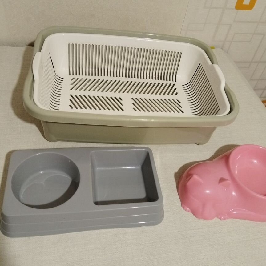 Кошачий лоток  миски.Все новое