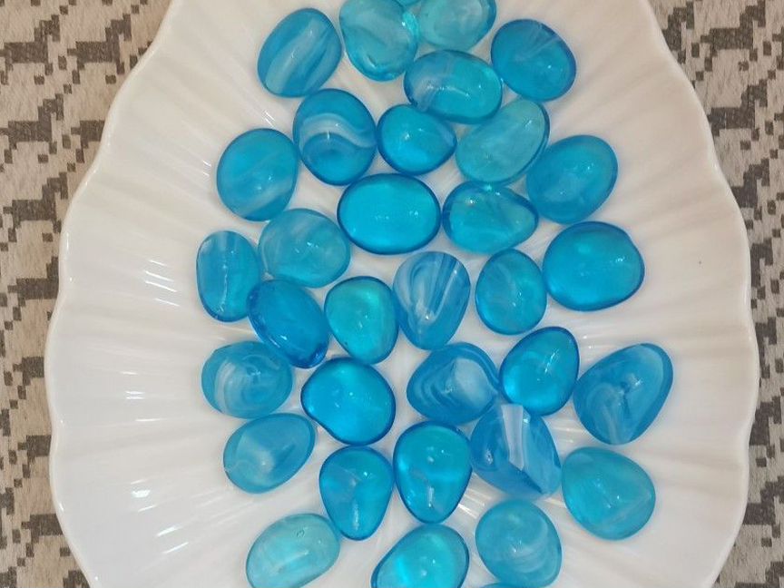 Стеклянные камни для аквариума, для декора