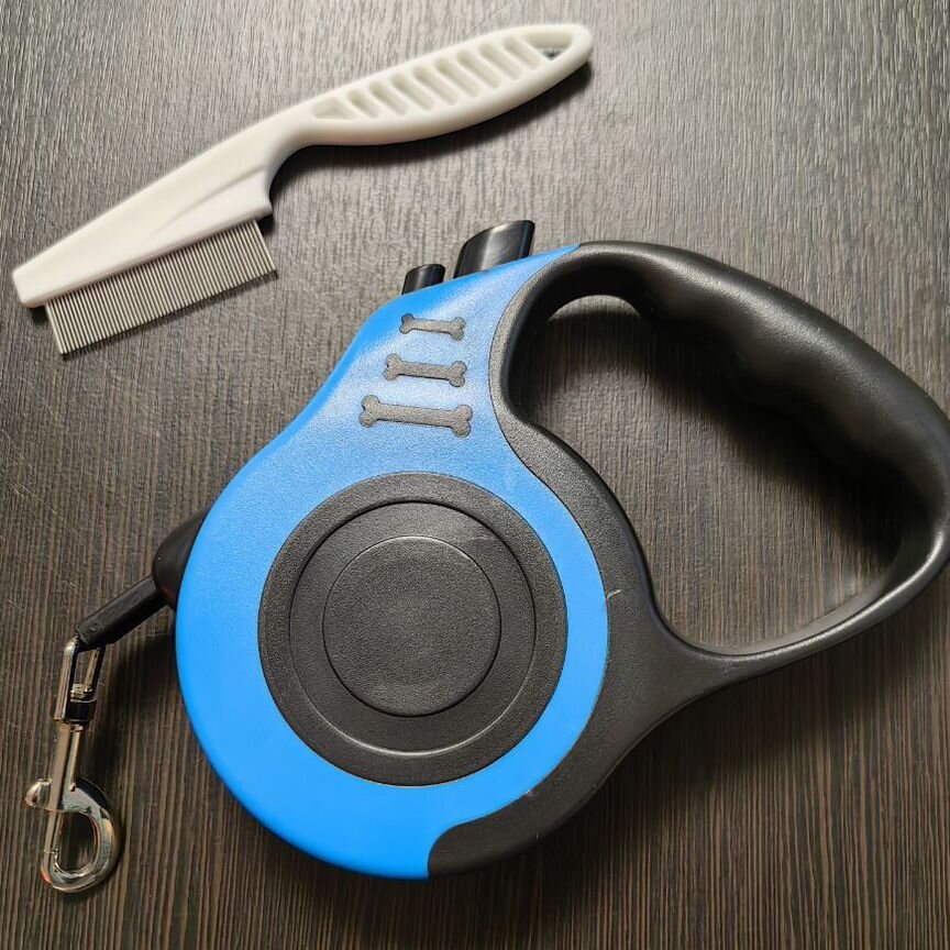 Поводок рулетка для собак 5 м   вычесывалка