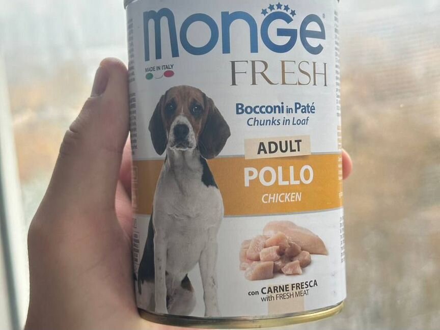 Влажный корм Monge Dog Fresh Chicken курица 400г